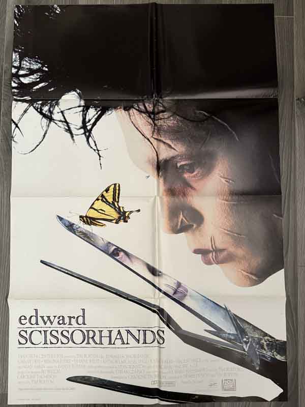 poster usa- Edward Scissorhands 1990 (one sheet) double side ...