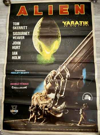 poster original turkish - alien 1979