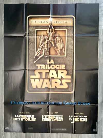 poster original france - star wars trilogy 1997 - Moviestuff.ca
